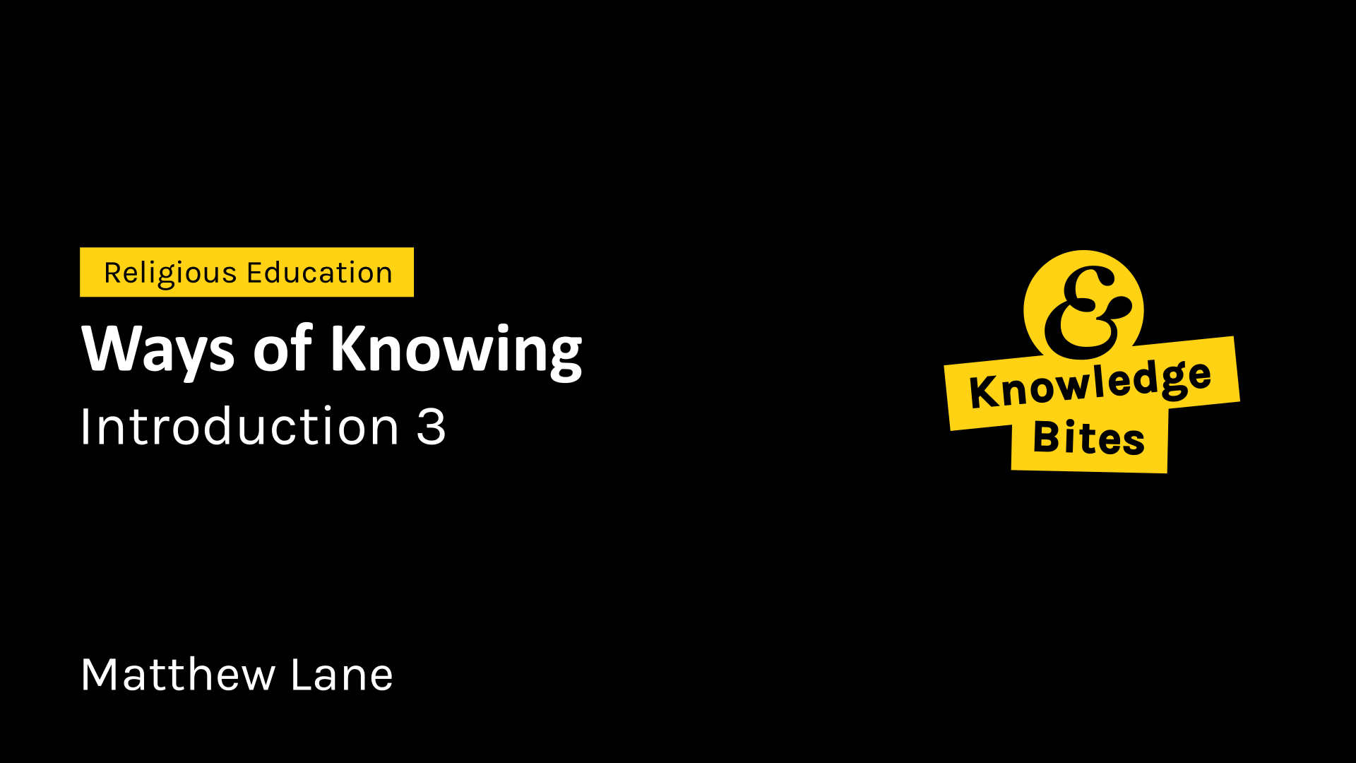 Knowledge Bites - The Teachers' Collection