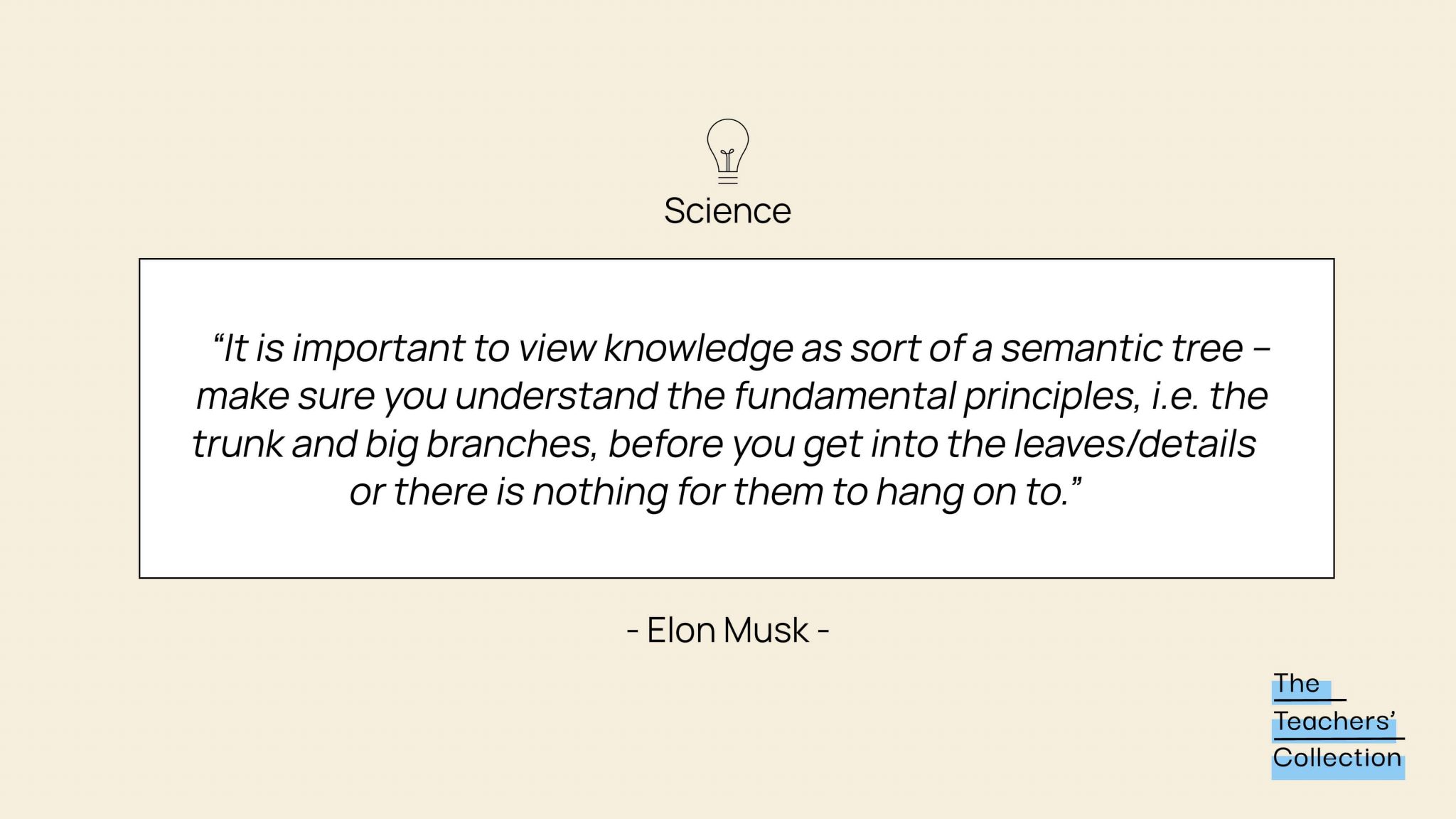 Subject Quotes - The Teachers' Collection